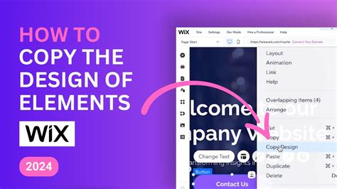 How To Copy The Design Of An Element In Wix 2024 Beginner Tutorial