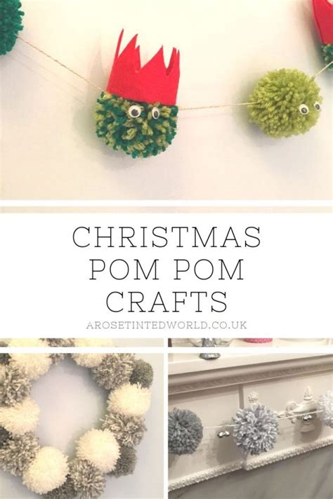 Christmas Pom Pom Crafts ⋆ A Rose Tinted World