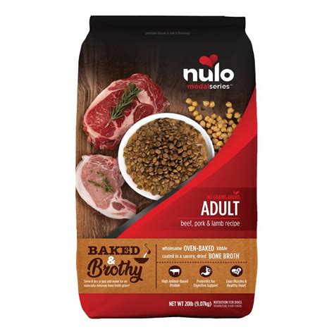 Nulo Medalseries Baked And Brothy Beef Adult Dry Dog Food 20 Lbs