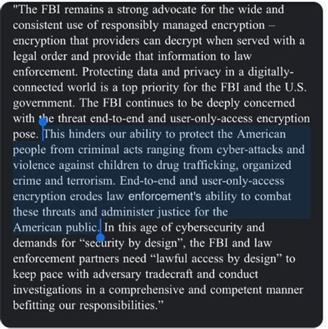 Roger Grimes On Linkedin The Fbi Is Not Happy With Apples End To End