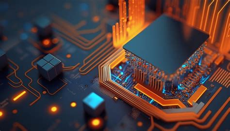 Premium Ai Image Technology With A Captivating Circuit Board Background Featuring Intricate