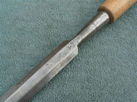 78 Wide Socket Bevel Edged Chisel By Ward Sheffield Antique