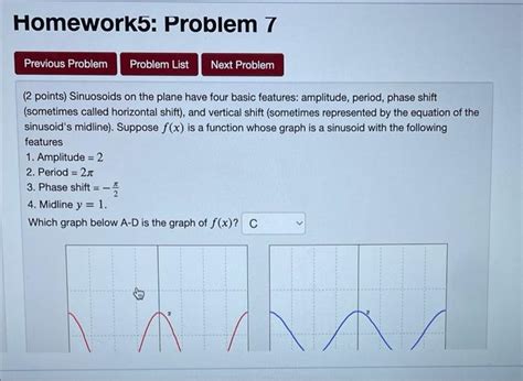 solved 2 points sinuosoids on the plane have four basic