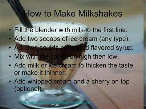 Milkshake Ppt