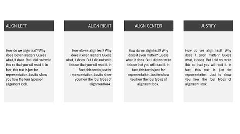 All About Presentations By Jazz Factory Design Secret Everything About Text Alignment In