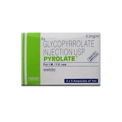 Glycopyrrolate Injection At ₹ 100 Vial Pyrolate Injection In Surat Id 2849317744873