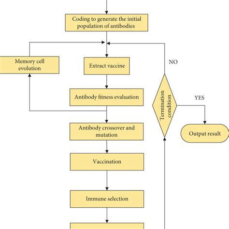 Flowchart Of Immune Genetic Algorithm Download Scientific Diagram