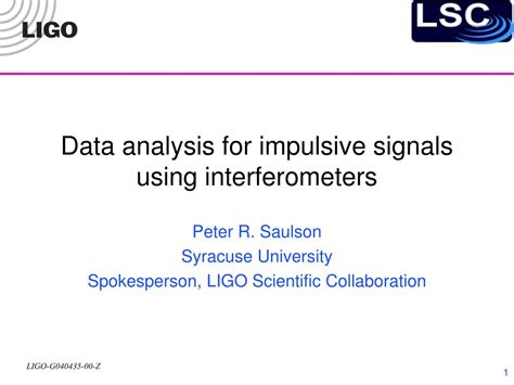 Ppt Data Analysis For Impulsive Signals Using Interferometers Powerpoint Presentation Id 3572608