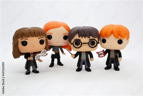 Harry Potter Hermione Granger Ginny Weasley And Ron Weasley Funko Pop Characters From The