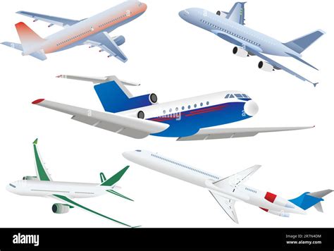 Passenger Planes Vector Illustration For You Design Stock Vector Image And Art Alamy