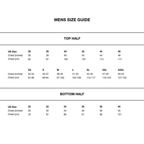 Fred Perry Sizing Charts Top Sellers
