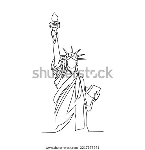 자유의 여신상의 벡터 삽화 스톡 벡터로열티 프리 2217973291 Shutterstock