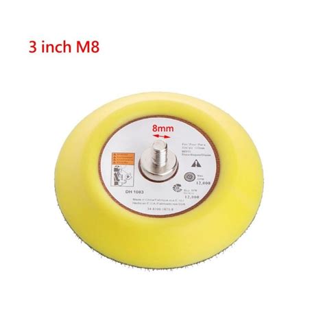 Backing Pad 235 Inch Polishing Sanding Disc Backing Pad Hook And Loop For Pneumatic Sander