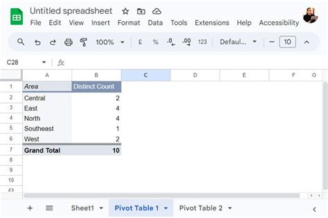 Count Distinct Values In Google Sheets Pivot Table Artofit