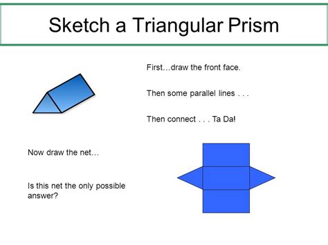 triangular prisms investigation nets and surface area ppt download