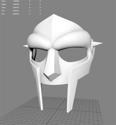 Stl File Mf Doom Mask 3d Print Ready 🦹・3d Printable Design To Download・cults