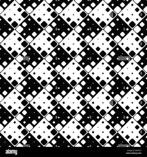 Geometrical Seamless Square Pattern Background Monochrome Abstract Vector Graphic Design From