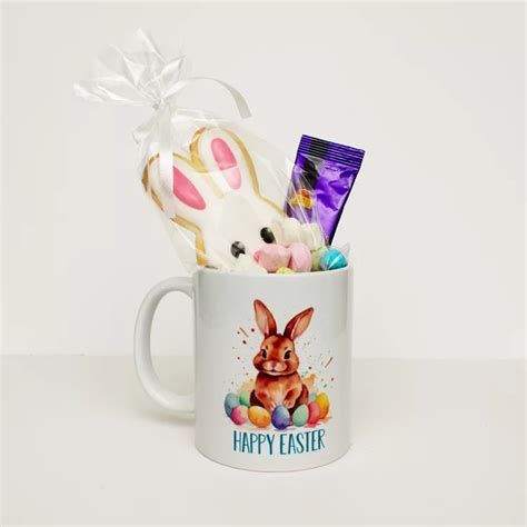 Easter Mug With Cookie Biscuit Sweets And Hot Chocolate Diy Cookies