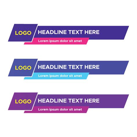 Modern Lower Thirds 20235573 Vector Art At Vecteezy