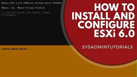 Vmware Esxi 60 Install Kurulum Youtube