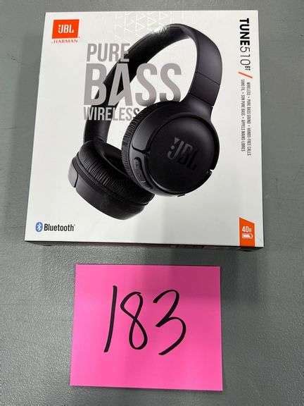 Jbl Pure Bass Wireless Headphones In Box Earl S Auction Company