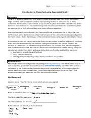 Understanding Watersheds And Land Use Activities Course Hero