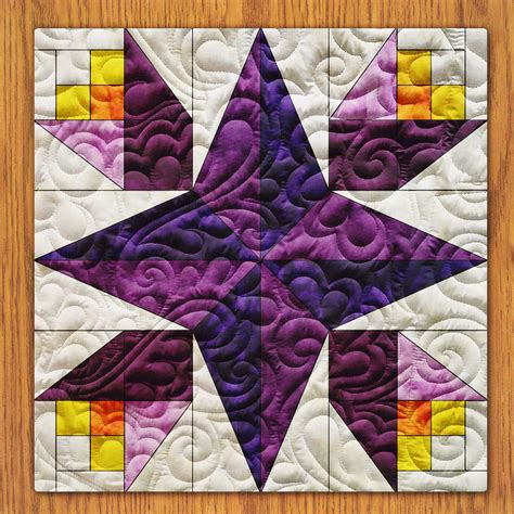 Shining Tulips Star Quilt Block PDF Pattern With Video Tutorial 16