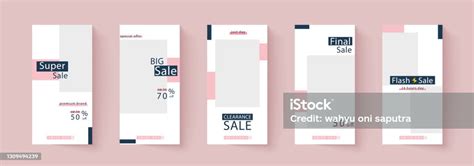 5 소셜 네트워크 스토리 디자인 수직 배너 또는 전단지 템플릿을 슬라이드합니다 소셜 미디어에 대한 미니멀 한 이야기의 집합 0명에 대한 스톡 벡터 아트 및 기타 이미지