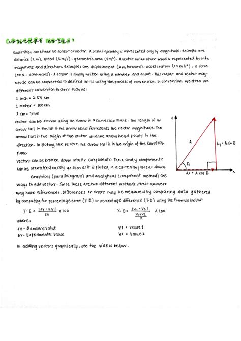 Vector And Vector Addition Measurement General Physics 1 Lecture Studocu