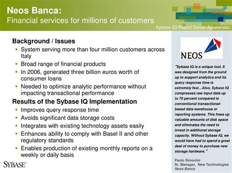 PPT Sybase IQ Changing The Game For Extreme Analytics PowerPoint Presentation ID 388915