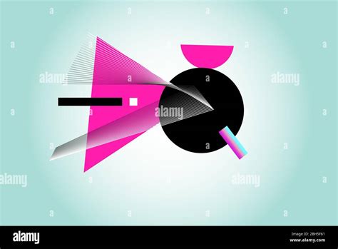 Abstract Multi Colored Vector Background With Geometric Objects Template For Poster Design