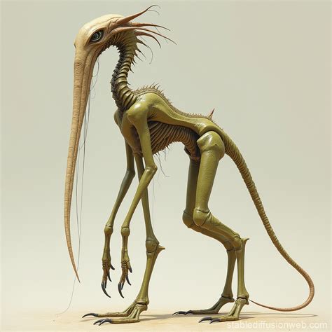 Bipedal Alien Species Concept Art Stable Diffusion Online