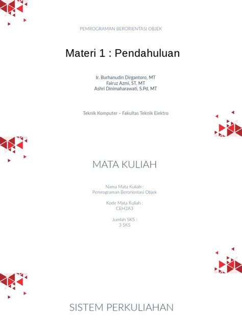 Materi 1 Pengenalan Oop Dan Python 3 Pdf