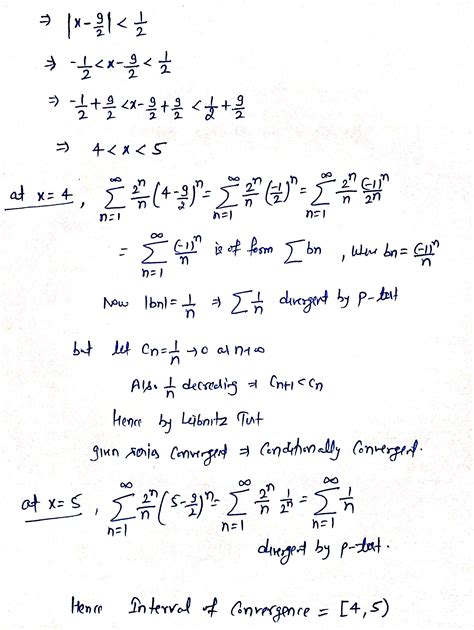 [solved] For The Series Below A What Is R The Radius Of Convergence Course Hero