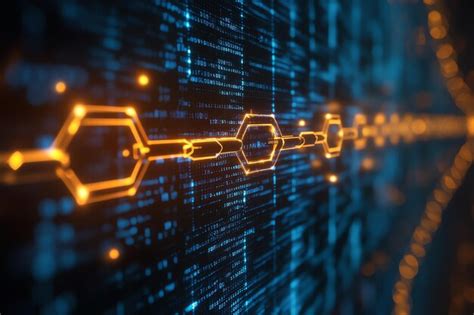 Abstract Digital Network Connection Premium Ai Generated Image