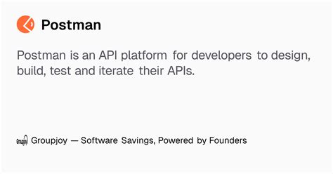 Postman Api Platform For Building And Using Apis Groupjoy