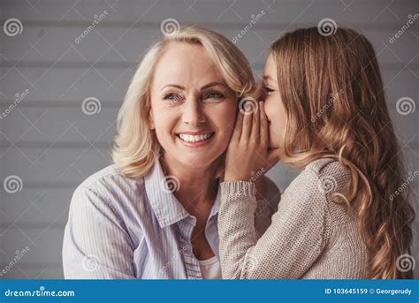 Granny And Granddaughter Stock Image Image Of Grandma