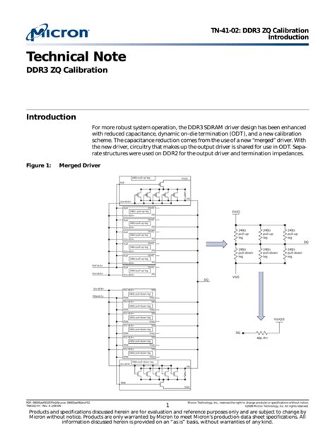 Ddr3 Zq Calibration Technical Note On Memory Calibration
