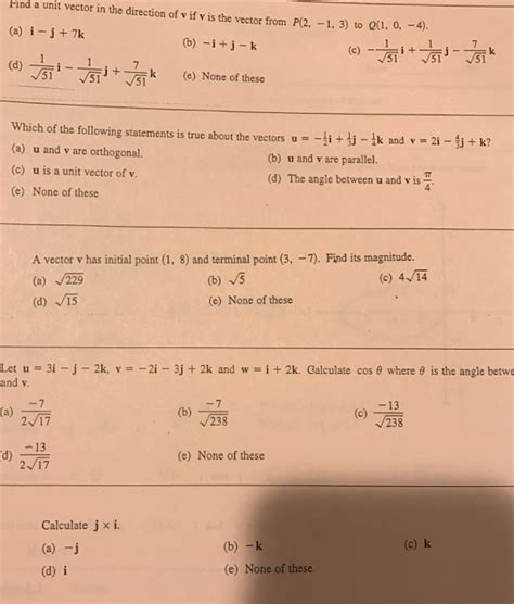 Solved Find A Unit Vector In The Direction Of V If V Is The Chegg