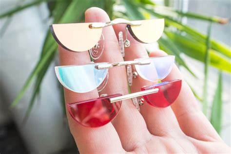 Tiny Half Moon Glasses Etsy