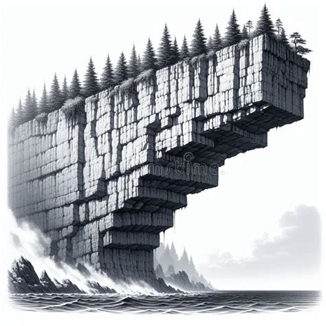 63 3 Overhanging Cliff A Cliff That Extends Horizont Stock Image Image Of Horizontally