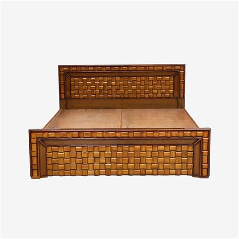 Queen Size Teak Wood Brick Model Cot With Storage At ₹ 25500 In Hyderabad