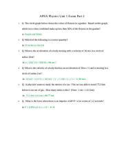 APEX Physics Unit 1 Exam Part 2 Docx APEX Physics Unit 1 Exam Part 2 1 Q The Circle Graph