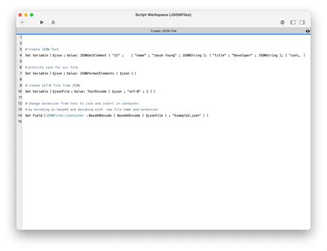 Filemaker Json Files Reading And Writing Seedcode