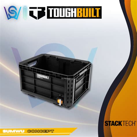 Toughbuilt Stacktech Crate Black Plasticmetal Tool Box Tb B1 X 50 53cm W X 29cm H X 40cm D Toughbuilt Stacktech Crate Black Plasticmetal Tool Box Tb B1 X 50 53cm W X 29cm H X 40cm D