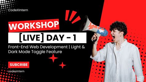 Live Workshop Day 1 Front End Web Development Task 1 Light And Dark Mode Toggle Feature