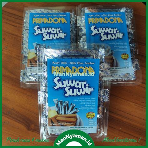 Jual Suwar Suwir Khas Jember Primadona 250 Gram Aneka Rasa Shopee