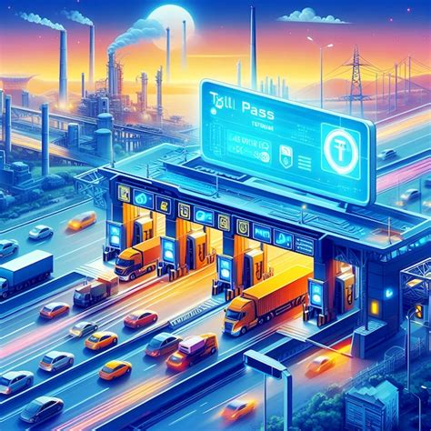 Premium Photo Digital Toll Network Delivers Latest Technology On Cross Border Travel