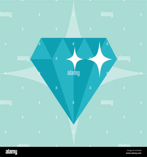 Abstract Diamond Concept Illustration In Flat Style Stock Vector Image Art Alamy