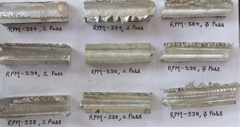 The Processed Sample Using Different Process Parameters Using Friction Download Scientific